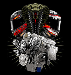 Car engine racing template Royalty Free Vector Image