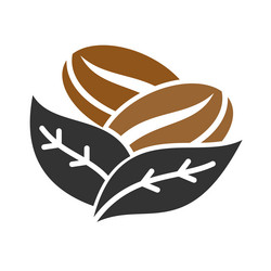 Coffee shop logo cup and been logo Royalty Free Vector Image