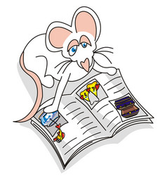 Reading nook cozy room with bookshelves Royalty Free Vector