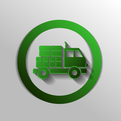 Truck logistic icon symbol icon laden Royalty Free Vector