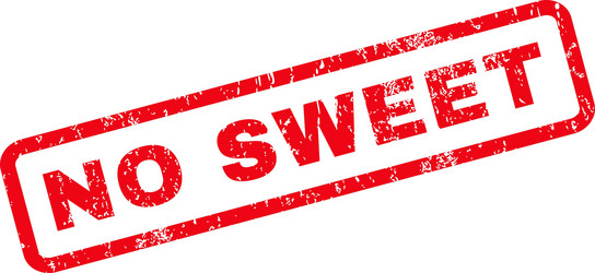 No sweet rubber stamp Royalty Free Vector Image