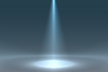 Blue and orange focus spotlight effect background Vector Image