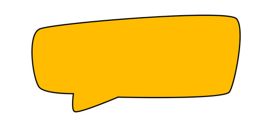 Rectangle speech bubble Royalty Free Vector Image