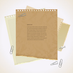 Blank worksheet exercise book Royalty Free Vector Image