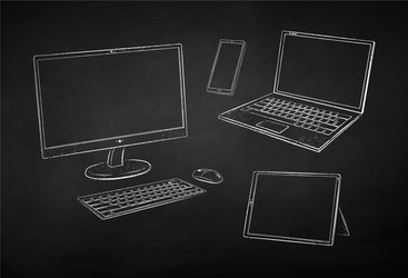 Computer Chalk Vector Images (over 8,300)