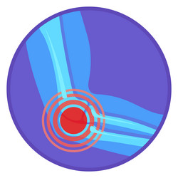 Elbow injury icon Royalty Free Vector Image - VectorStock