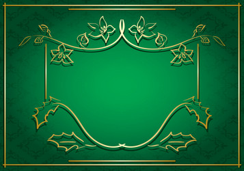 Green frame with center gradient Royalty Free Vector Image