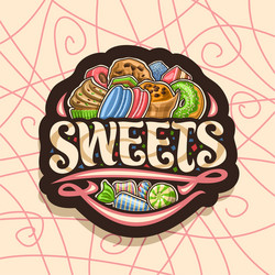 Logo for sweet shop Royalty Free Vector Image - VectorStock