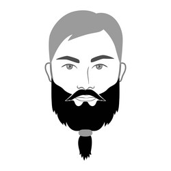 Hulihee beard style men in face Royalty Free Vector Image