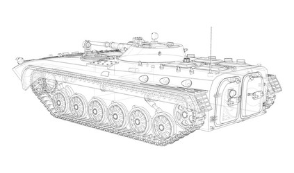 Infantry fighting vehicle Royalty Free Vector Image