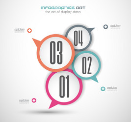 Infographics concept background with stylish Vector Image