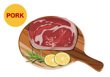 Pork shank isolated Royalty Free Vector Image - VectorStock