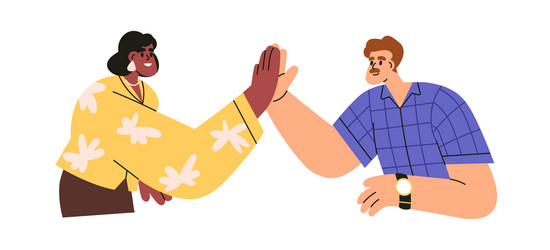 High Five Cartoon Vector Images (over 1,500)