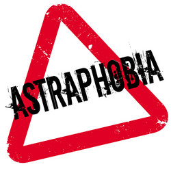 Astraphobia rubber stamp Royalty Free Vector Image