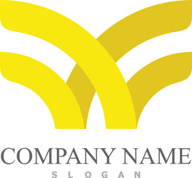 Vintage ribbons logo Royalty Free Vector Image