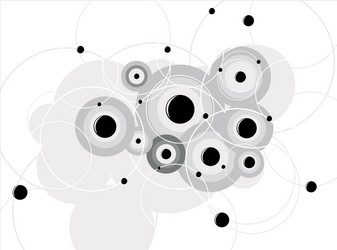 Molecule on the white background Royalty Free Vector Image