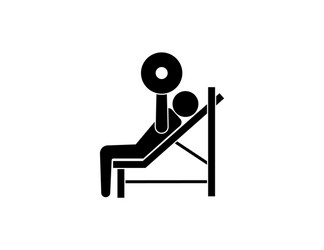 Incline Dumbbell Press Vector Images (30)