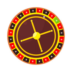 European Roulette Wheel Royalty Free Vector Image