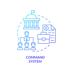 Good governance blue gradient concept icon Vector Image