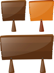 Set warning road signs on white background Vector Image