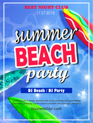 Summer Beach Pamphlet Vector Images (61)