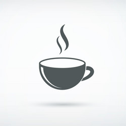 Black instant coffee cup and beans ads design hot Vector Image