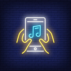 Mute neon sign Royalty Free Vector Image - VectorStock