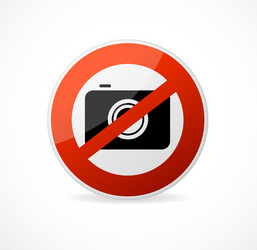 Camera unavailable silhouette icon Royalty Free Vector Image