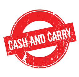 Cash and carry rubber stamp Royalty Free Vector Image