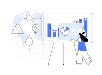 Management of resources abstract concept Vector Image
