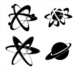 Molecules on the white background Royalty Free Vector Image
