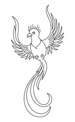 Ara macaws parrots bird editable outline stroke Vector Image