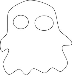 A clipart outline of cast Royalty Free Vector Image