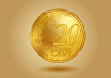 One euro cent 1 Royalty Free Vector Image - VectorStock