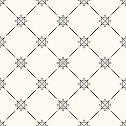 Seamless retro pattern with diamonds Royalty Free Vector