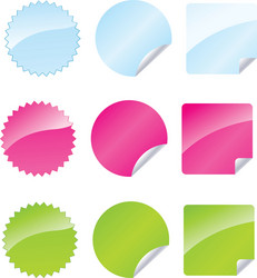 A set of simple tags labels Royalty Free Vector Image