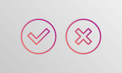 Green Check Red X Vector Images (over 2,000)