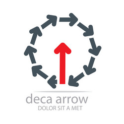 Octa arrow design element symbol icon Royalty Free Vector