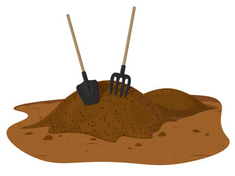 Hummus peat soil Royalty Free Vector Image - VectorStock
