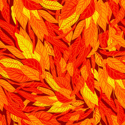 Seamless pattern texture with autumn leaf Vector Image