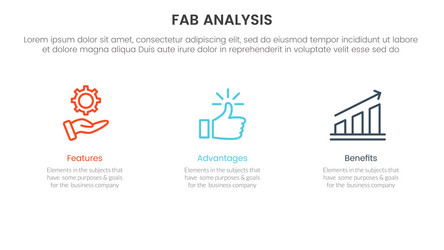 Fab business model sales marketing framework Vector Image