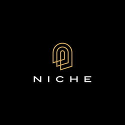 Niche door window shape logo icon Royalty Free Vector Image