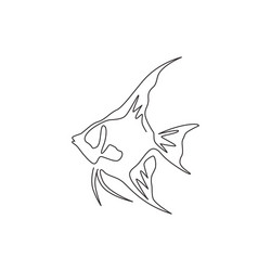Angel Fish Outline