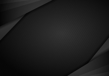 Tech dark design with perforated metal texture Vector Image