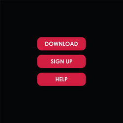 Download label sign up help template Royalty Free Vector