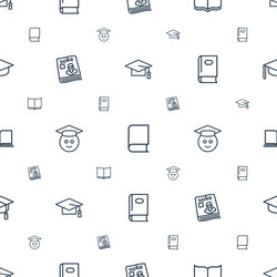 Knowledge icons pattern seamless white background Vector Image