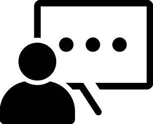 Article blog icon black graphics Royalty Free Vector Image