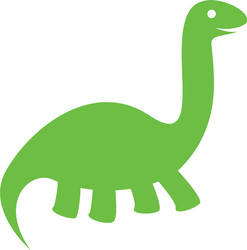 Brontosaurus logo template icon Royalty Free Vector Image