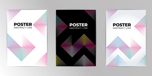 Modern cover design background set a4 format Vector Image