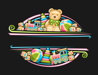 Toy Shop Signboard Royalty Free Vector Image - VectorStock